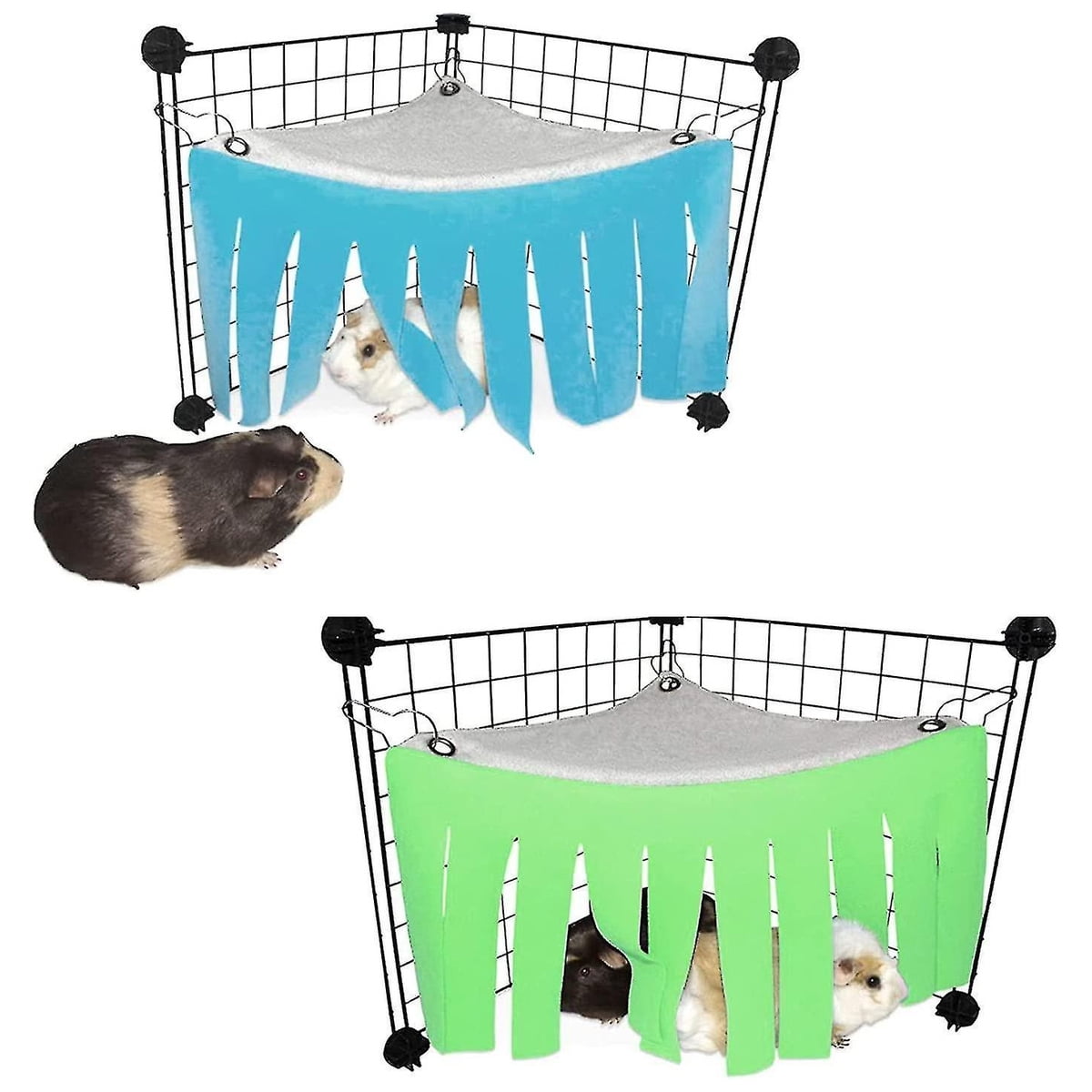 High Quality Material Guinea Pig Hideout, Corner Fleece Forest Hideaway ...