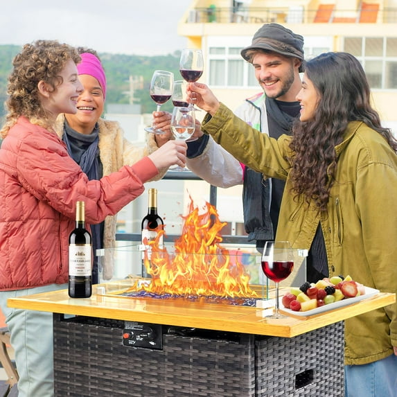 High Quality Outdoor Fire Pit Unit, 50,000 BTU Propane Gas Fire Table ...