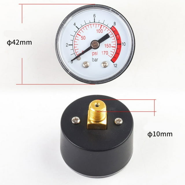 High-Quality Pressure Gauge for Air Compressors 0-12Bar / 0-170PSI ...