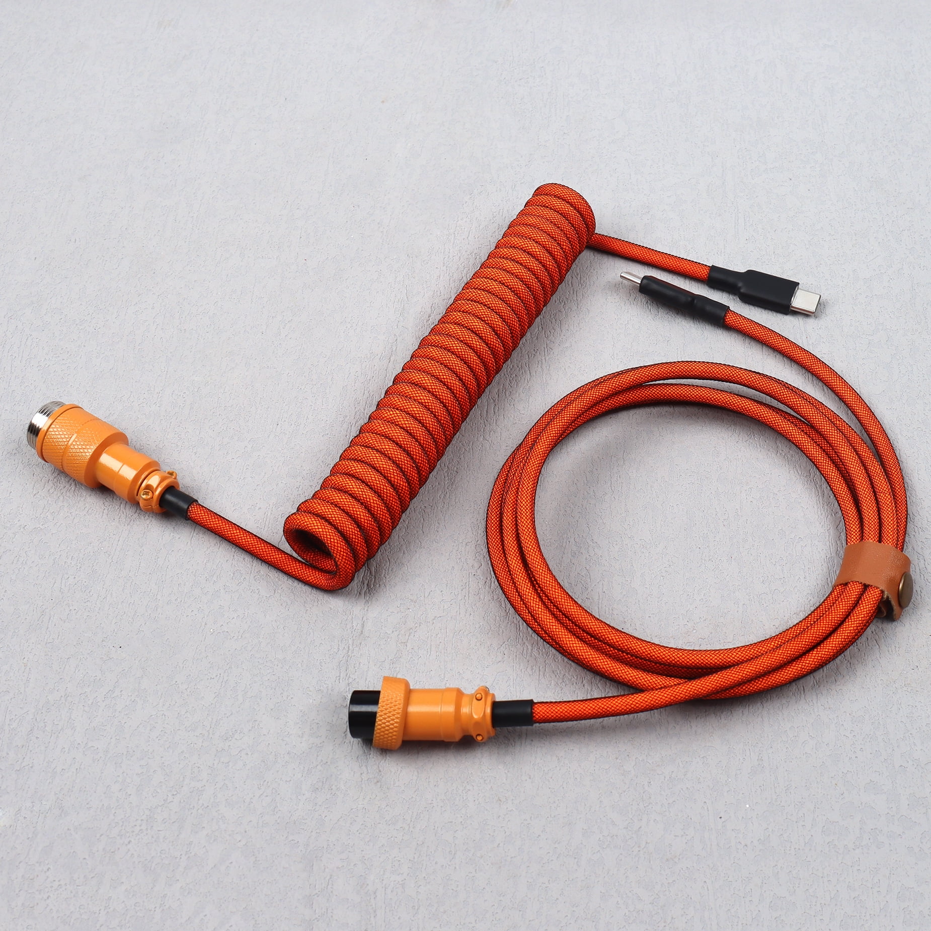 High Quality Retractable Coiled Spring USB-C to USB-C Keyboard Cable ...