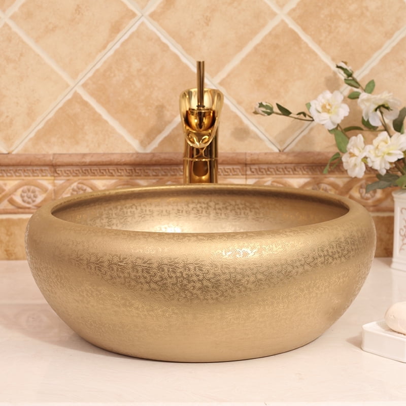 High Quality Sanitary Ware Countertop Colorful Bathroom Sink Ceramic ...