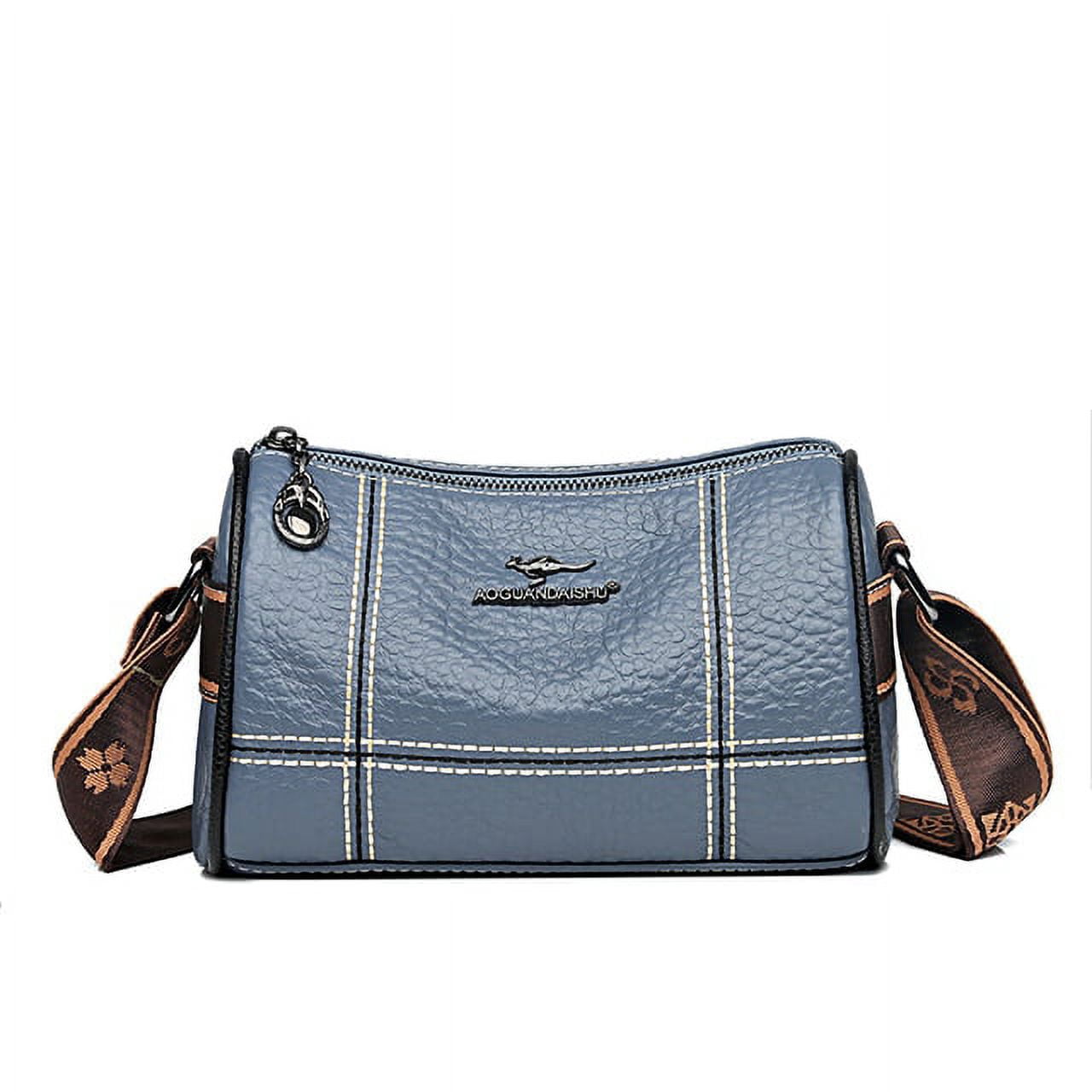 High Quality Solid Color Genuine Leather Shoulder Crossbody Bags For ...