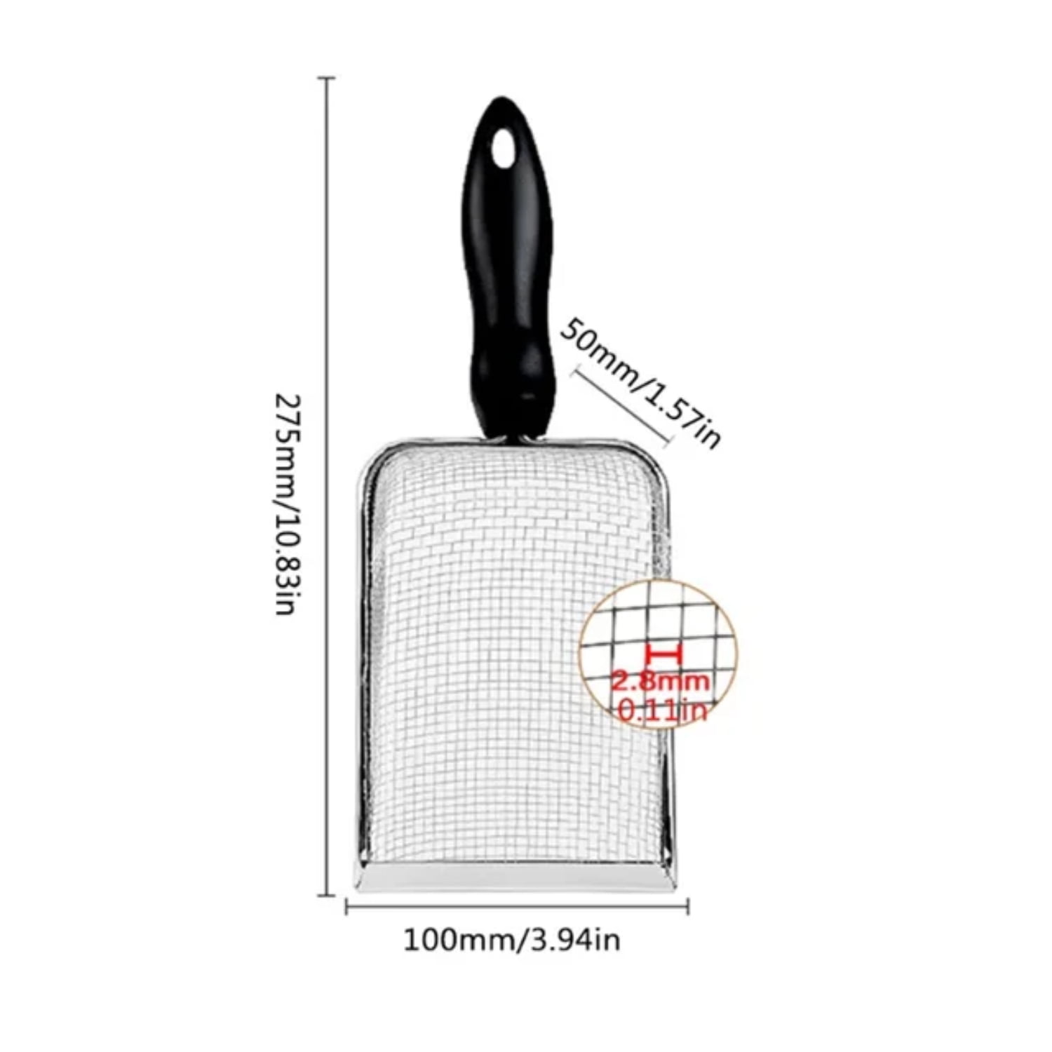 High-Quality Stainless Steel Reptile Sand Scooper with Fine Mesh for ...