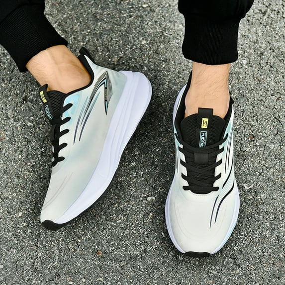 High-Quality Synthetic Men'S Casual Sports Shoes | Lace-up, Rubber Sole ...