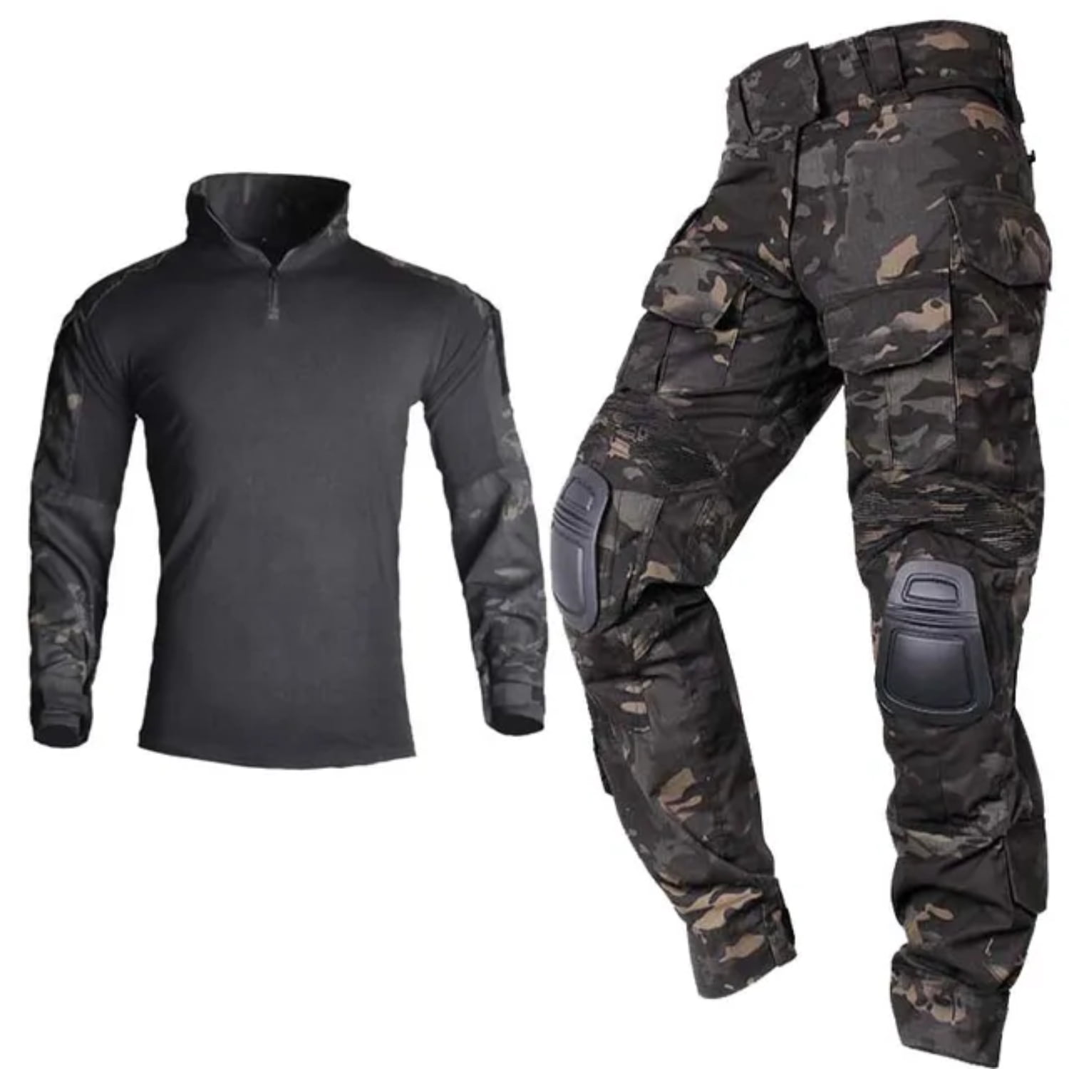 High-Quality Tactical Airsoft Paintball Men‘s Military Uniform with Multiple Pockets Reinforced ...