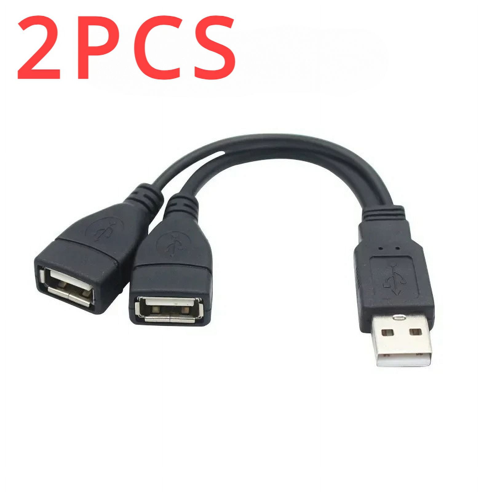 High Quality USB 2.0 Cable USB Double Splitter Adapter Cable One To Two ...