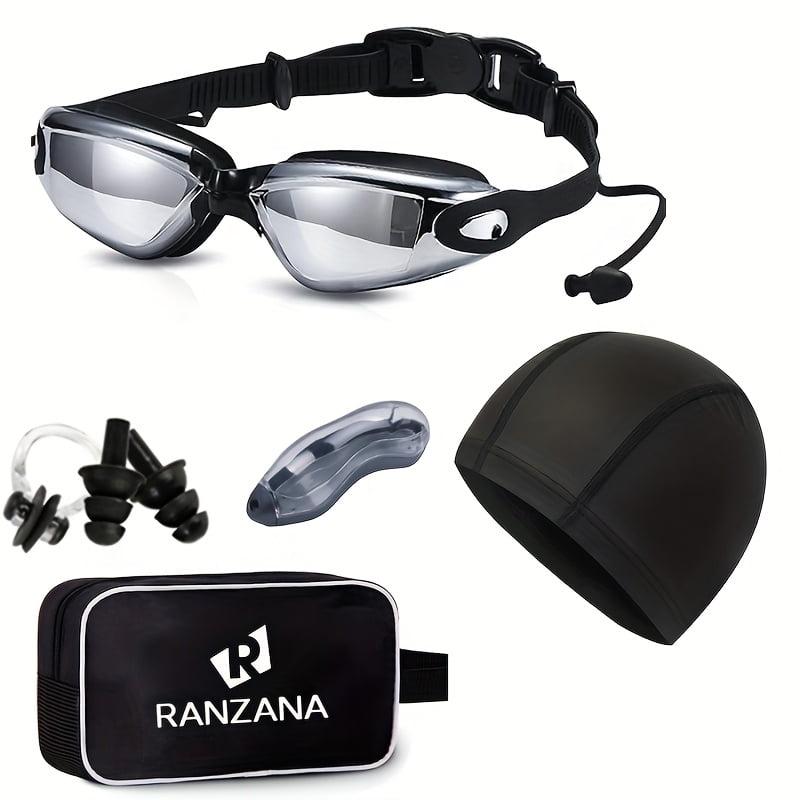 High Quality UV Protection HD Adult Swimming Goggles Set, Electroplated ...