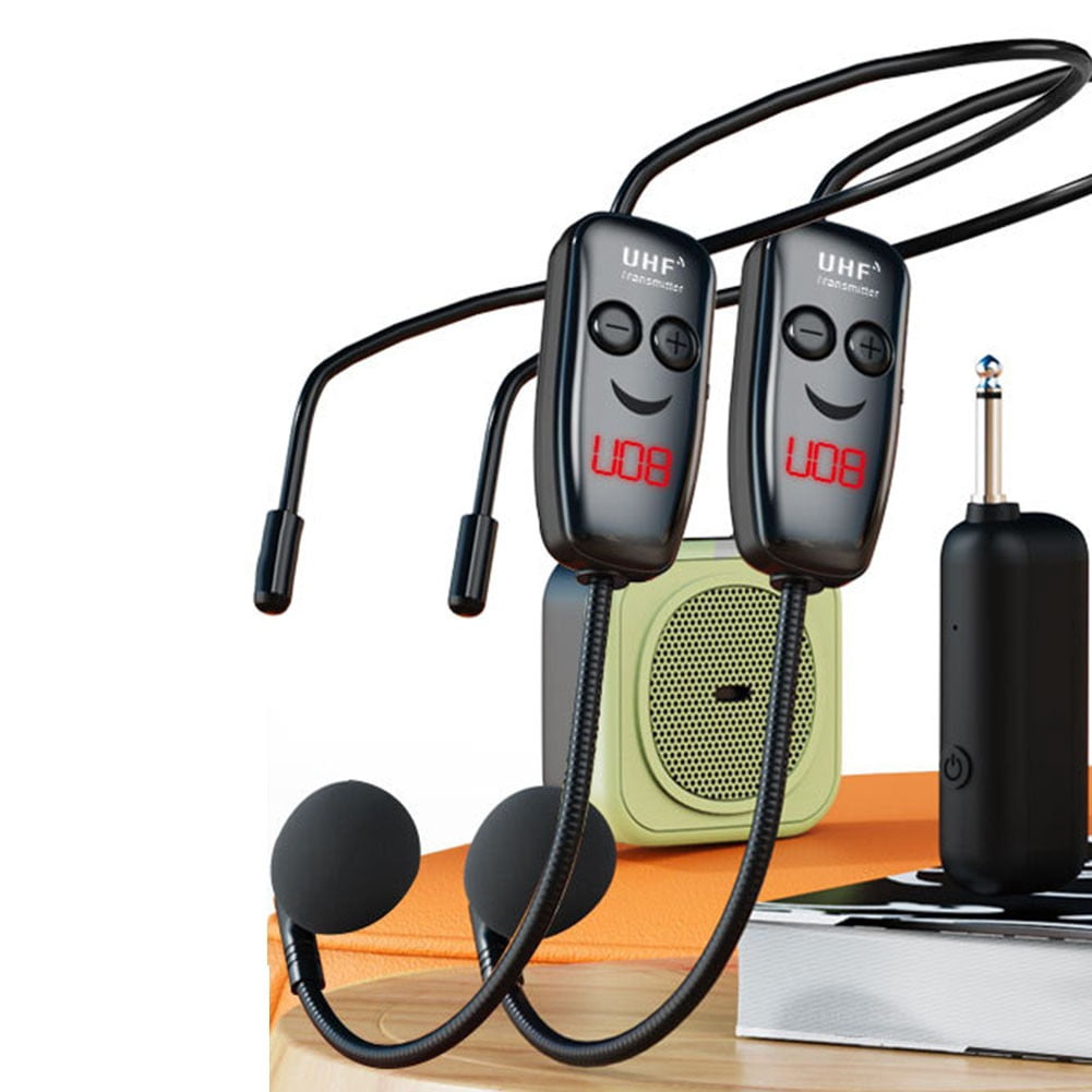 High Quality Uhf Wireless Microphone System With Dual Headset Mic For ...