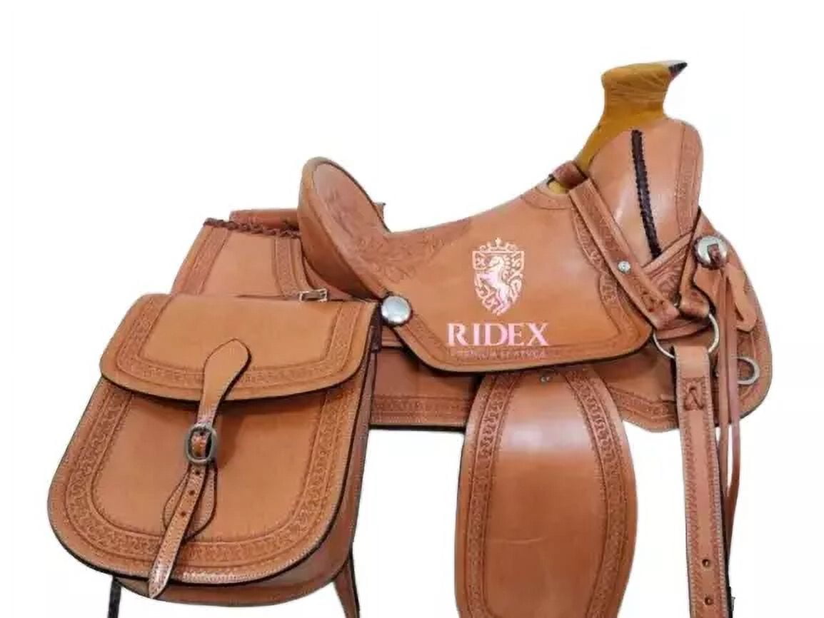 High Quality Wade Tree Wide Gullet Western Leather Horse Saddle With ...