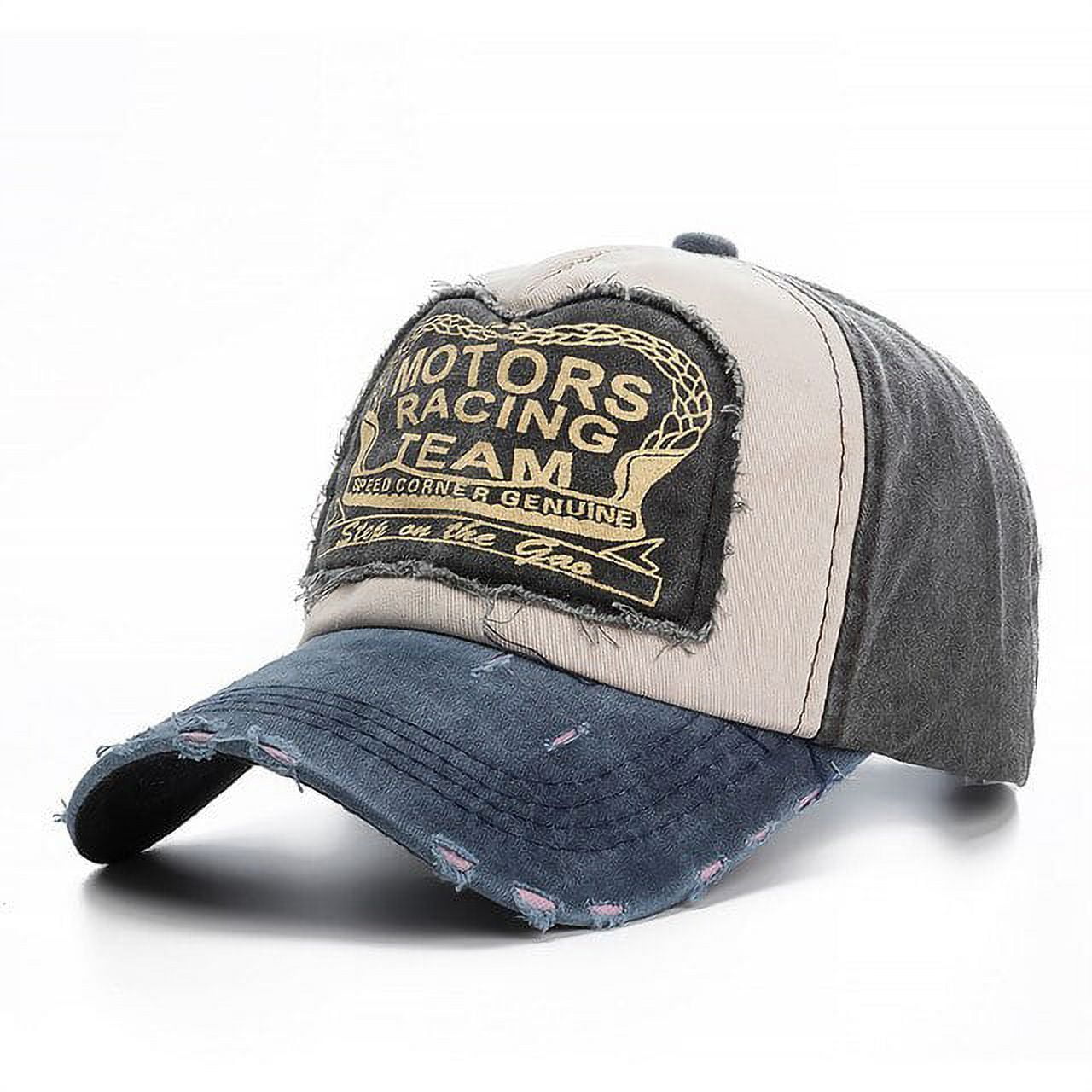 High Quality Washed Cotton Damage Baseball Cap Motor Snapback Hat Hip ...