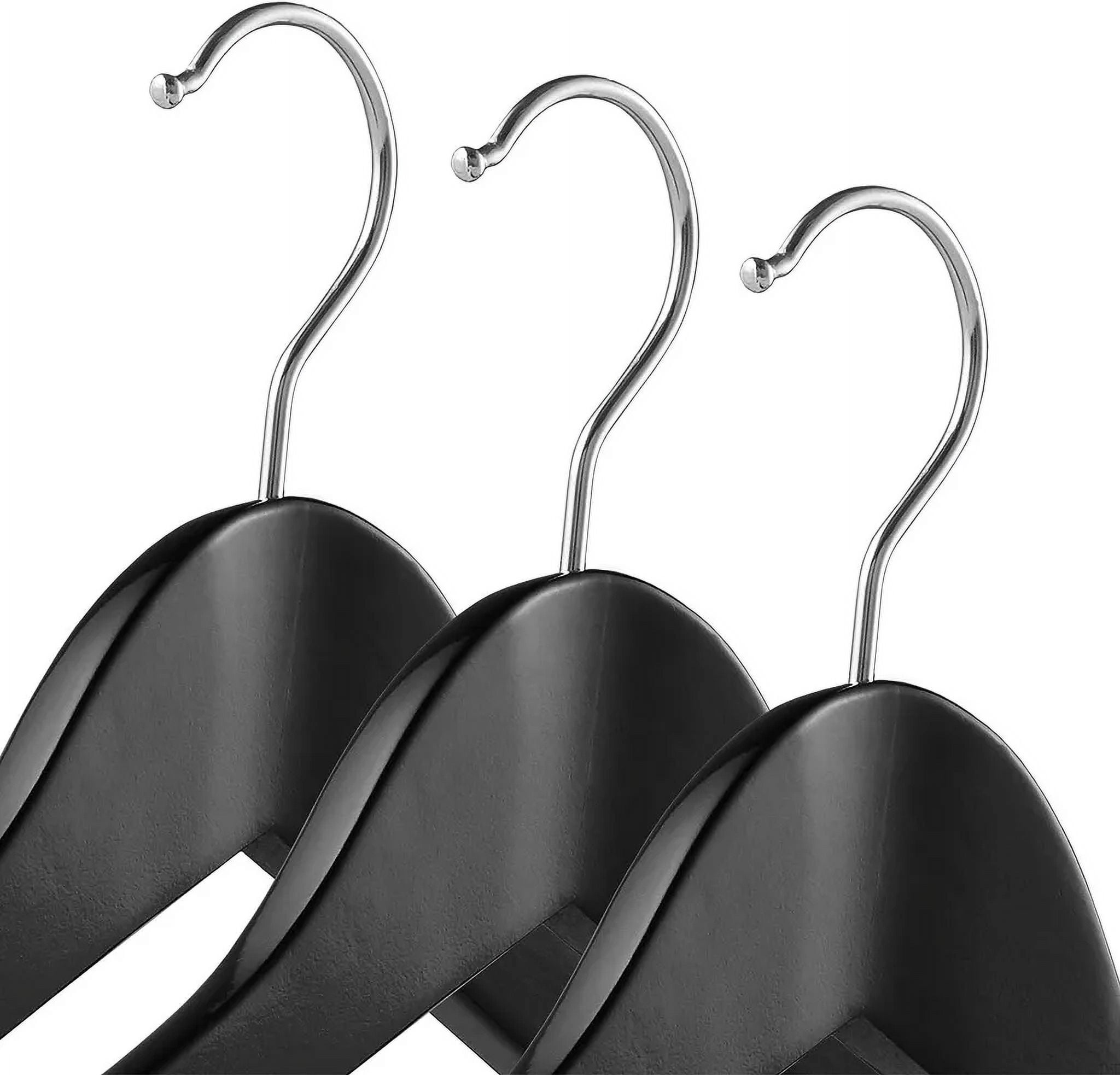 High-Quality Wood Hangers, Extra Wide Shoulder Design With Non-slip ...