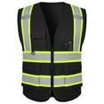 High Reflective Vest Class 2 Safety Vests with 5 Pockets Zipper High ...