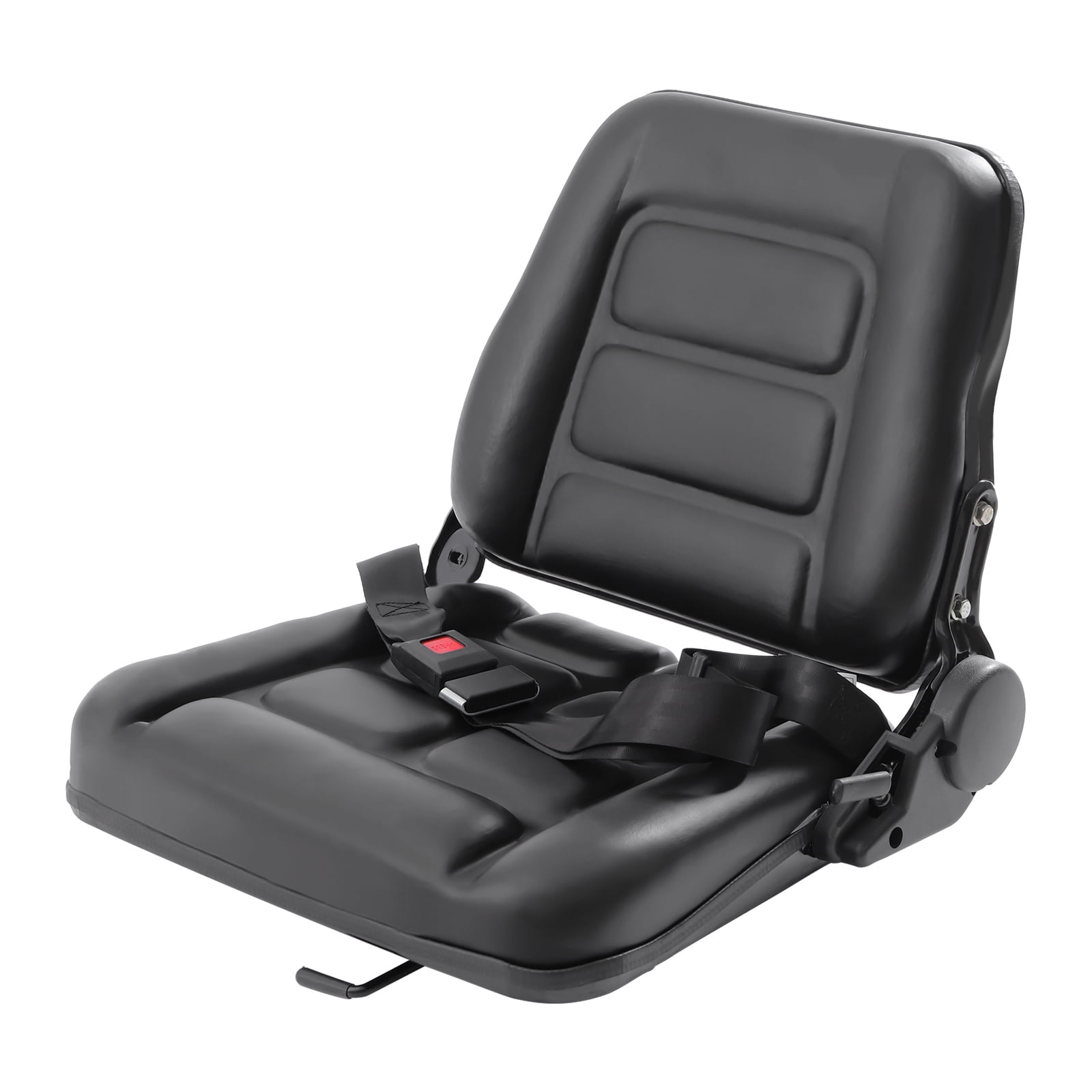 High-Resilience Forklift Seat with Adjustable Slides, Foldable Backrest ...