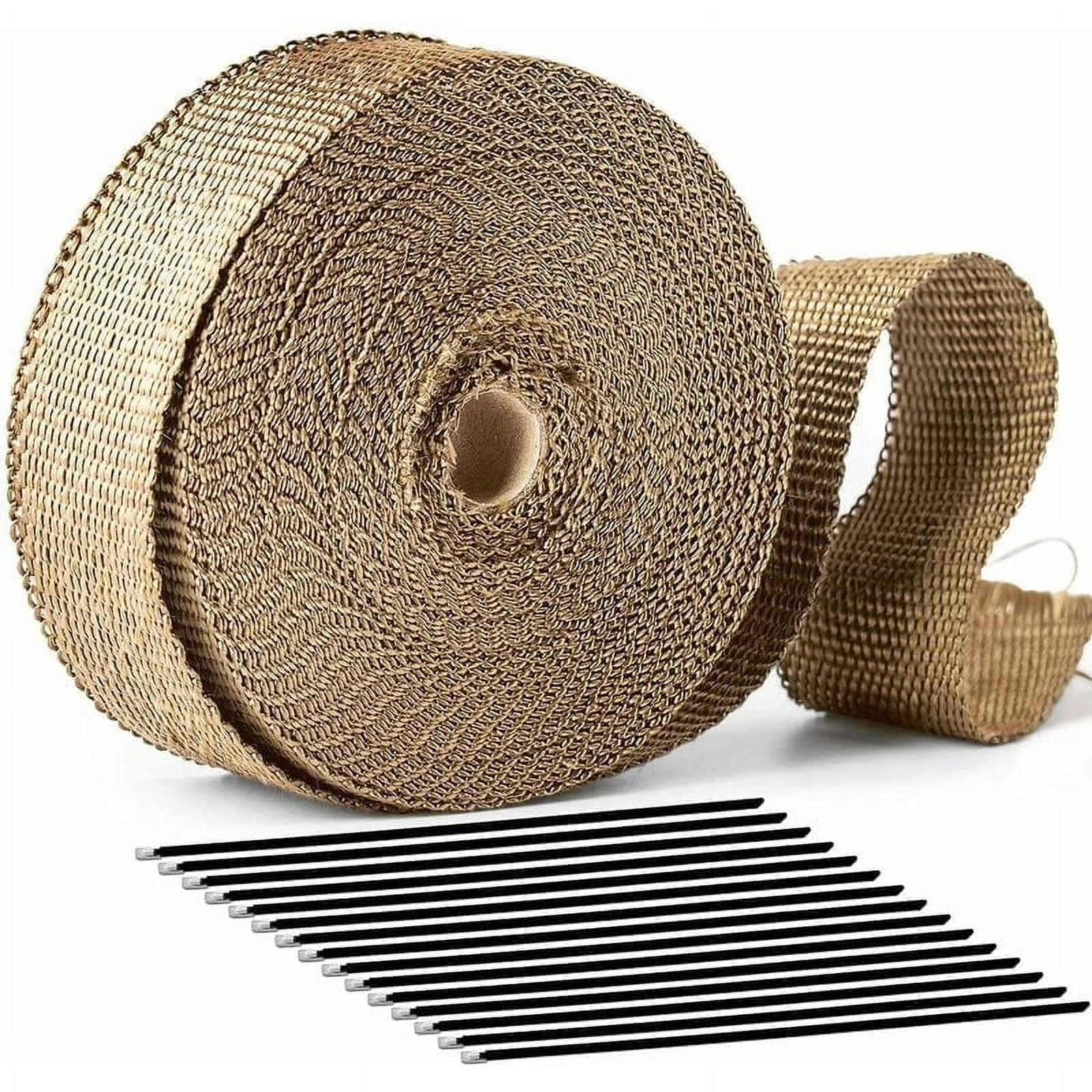 High Resistance Exhaust Heat Wrap, Carbon Fiber Look Titanium Tape For ...