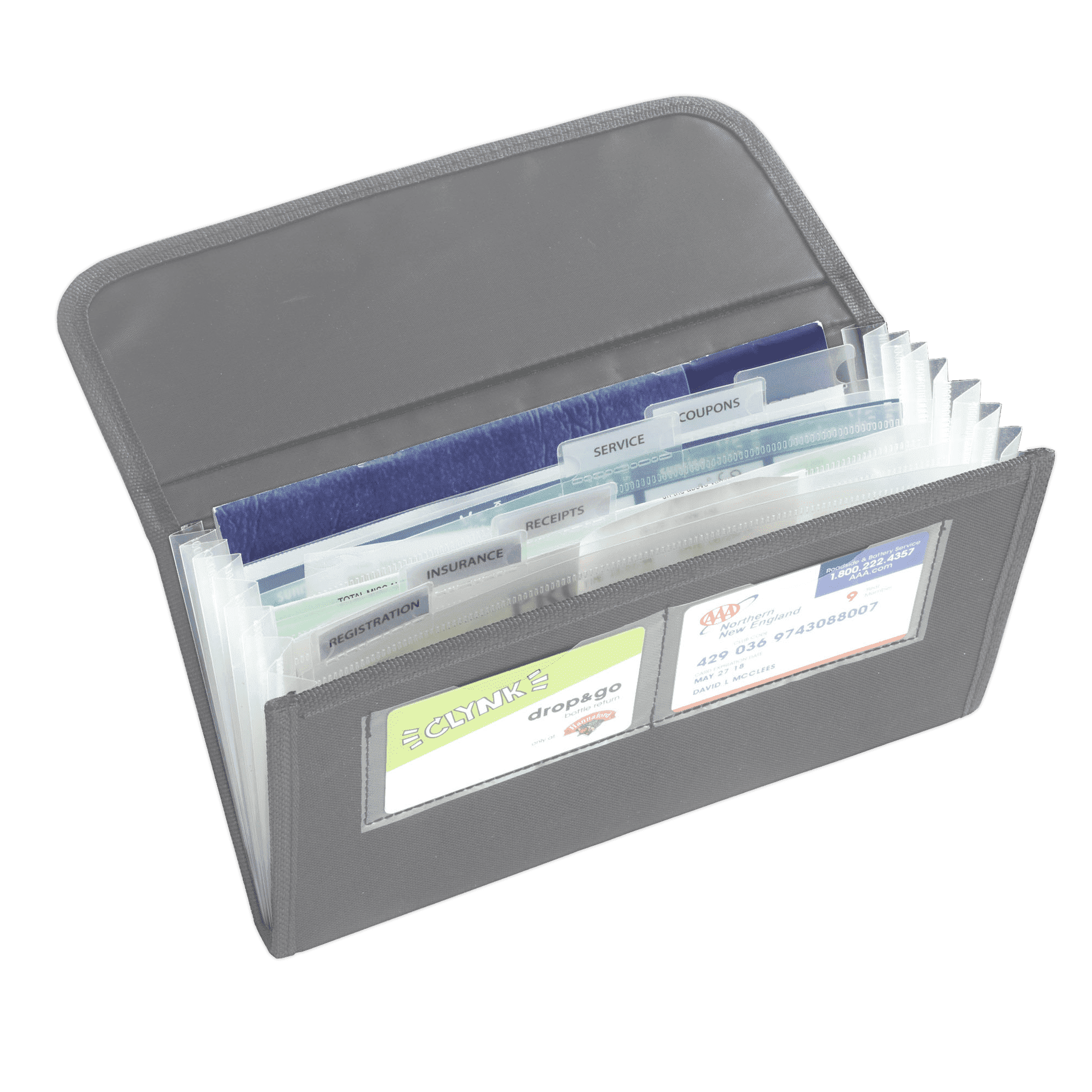 High Road Car Glove Box Organizer and Paper Organizer with Maintenance ...