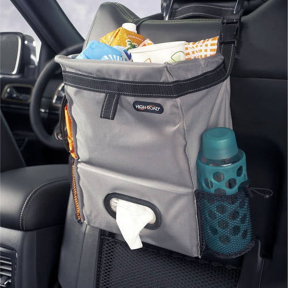 High Road Car Seat Back Organizer with Trash Bag, Tissue Holder and ...