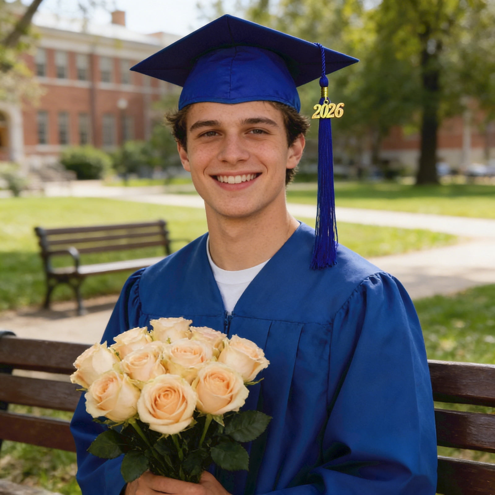 High School Graduation Gifts 2026, Blue Felt Graduation Cap with ...