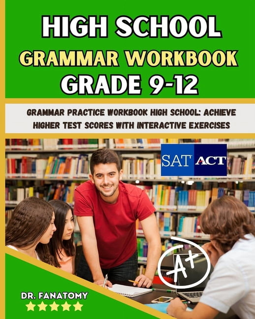 High School Grammar Workbook Grade 9-12: Grammar Practice Workbook High ...