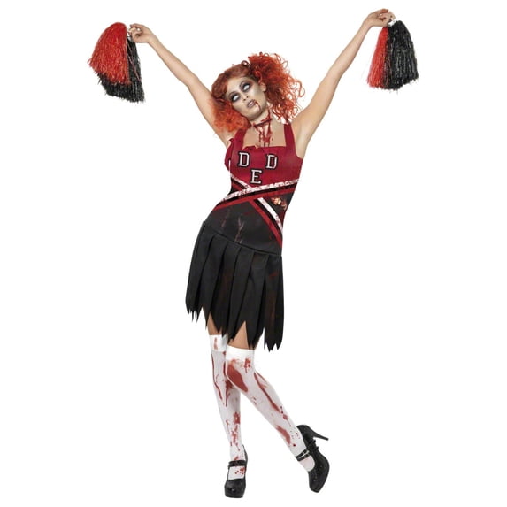 Smiffys High School Horror Cheerleader Adult Costume Large Female ...