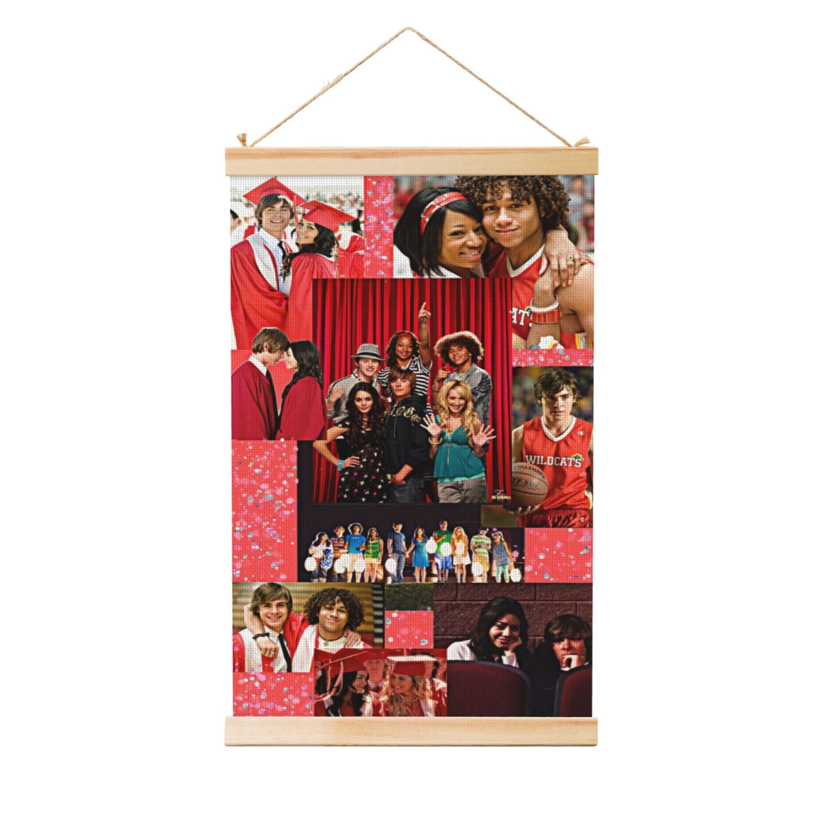 High School Musical Posters Wall Hanging Wooden Shaft Poster Wall Art ...