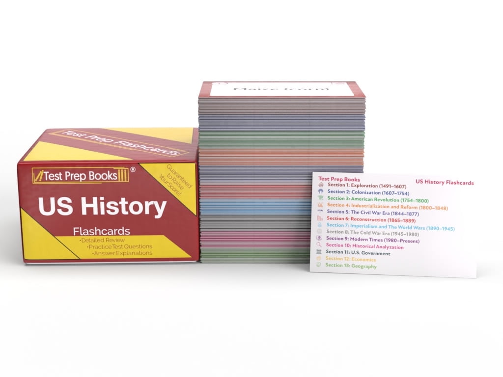 High School US History Study Cards 2024-2025: US History Exam Prep and ...