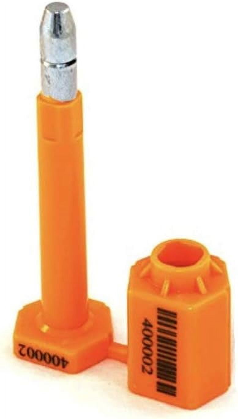 High Security Bolt Seal for Cargo Containers and Truck Trailers, Orange ...