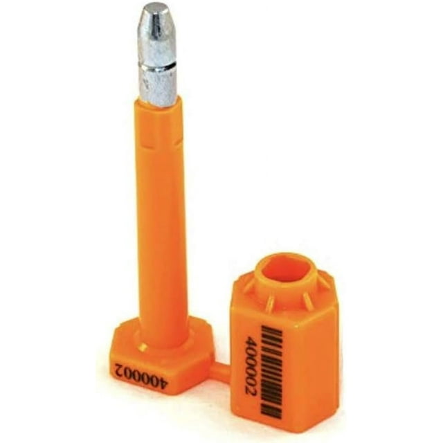 High Security Bolt Seal for Cargo Containers and Truck Trailers, Orange ...