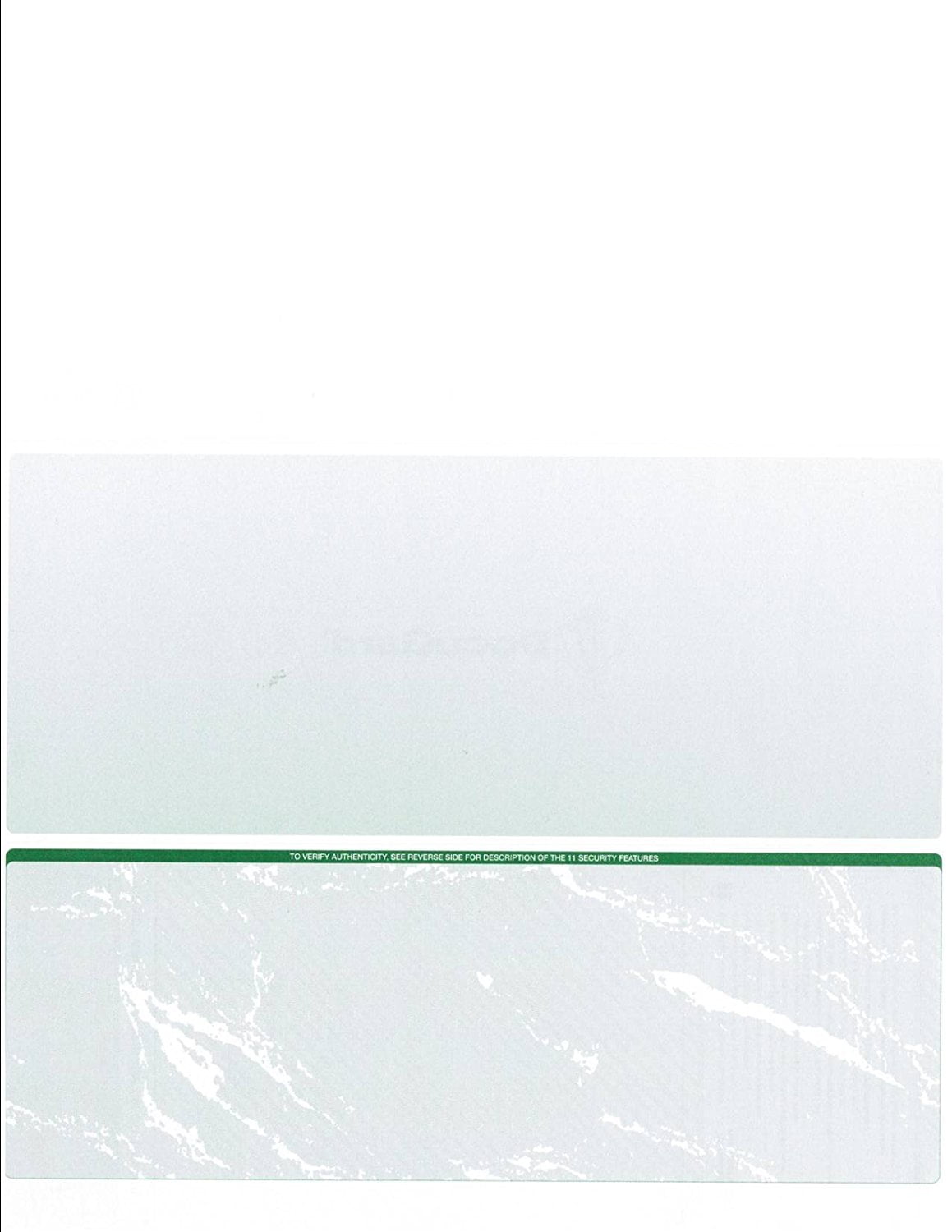 High Security Check Paper, 24# Green Marble Pattern, 8-1/2" x 11 ...