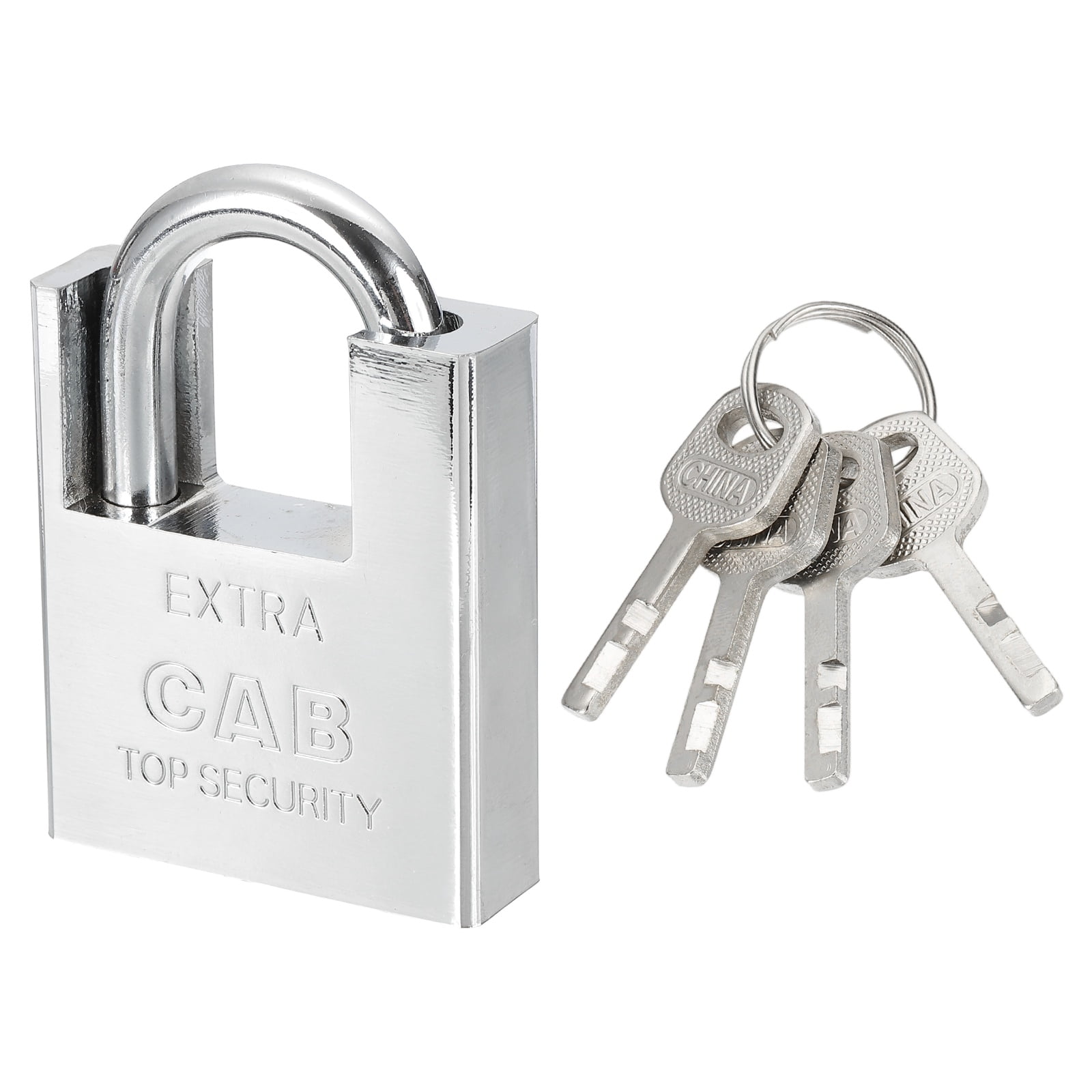 High Security Padlock, 2.3 Inch Steel Wrapped Beam Keyed Padlock Heavy ...