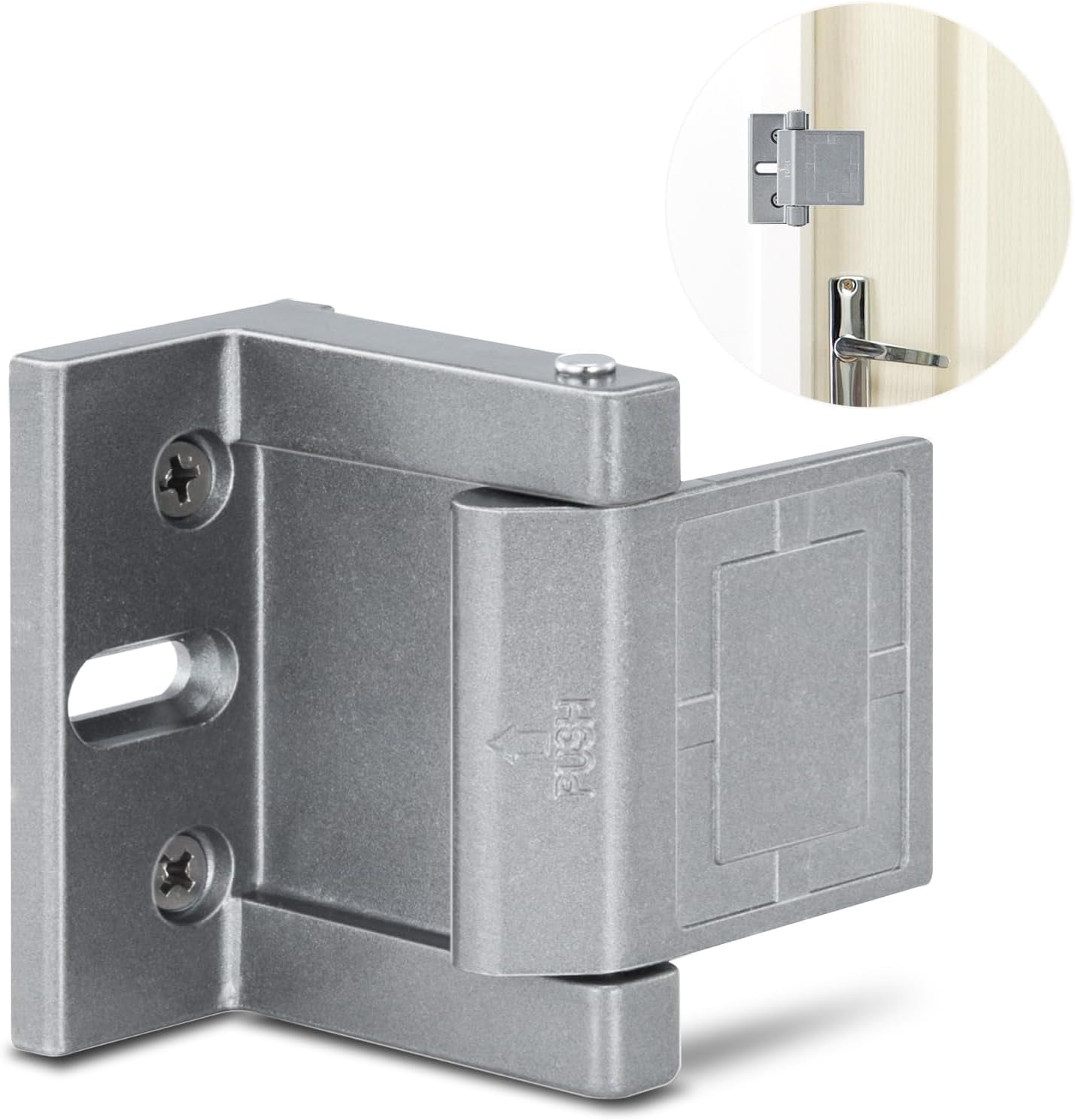 High-Security Reinforced Door Lock – Aluminum Privacy Latch for Home ...