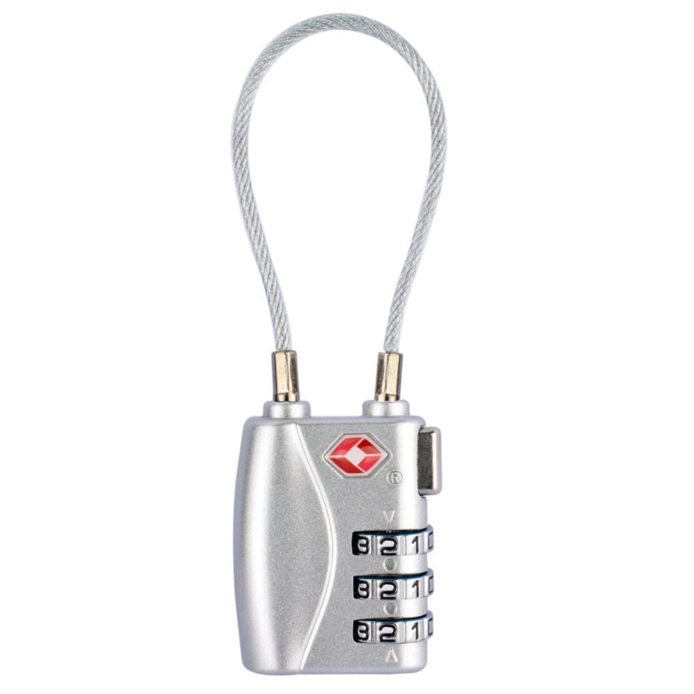 High Security Small Padlock Portable Cable Luggage Lock Customs Code ...