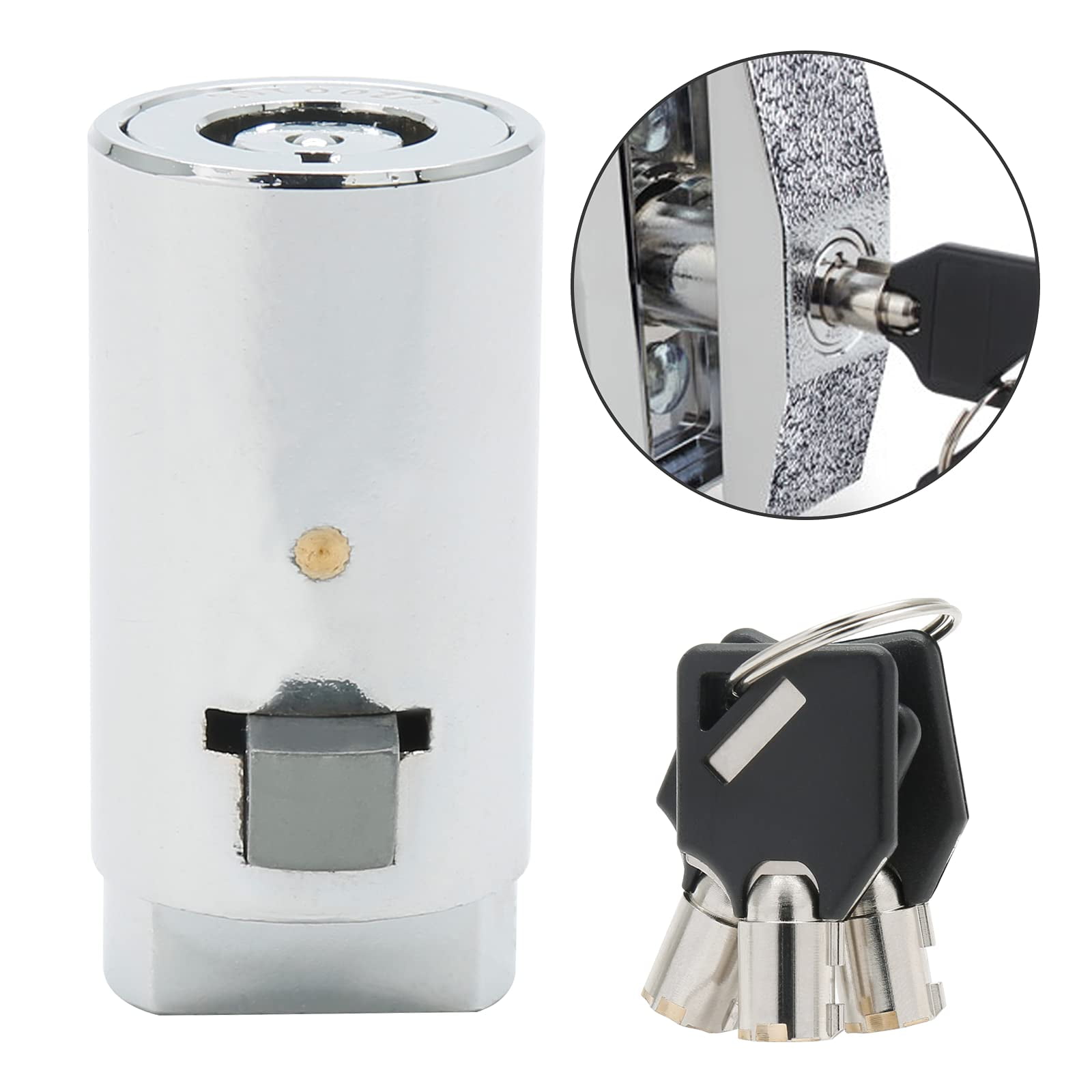 High-Security Zinc Alloy Vending Machine Lock Cylinder, Single Keyed ...