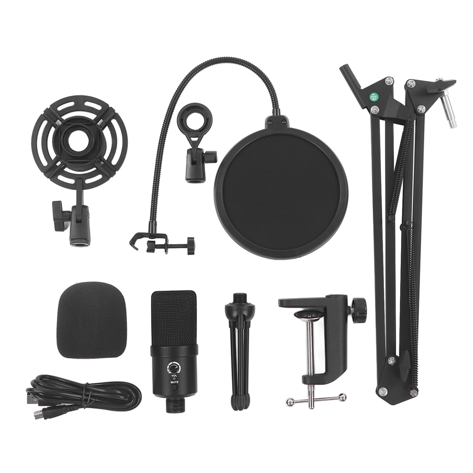 High-Sensitivity Condenser Microphone, Wide Frequency Response Plug-and ...