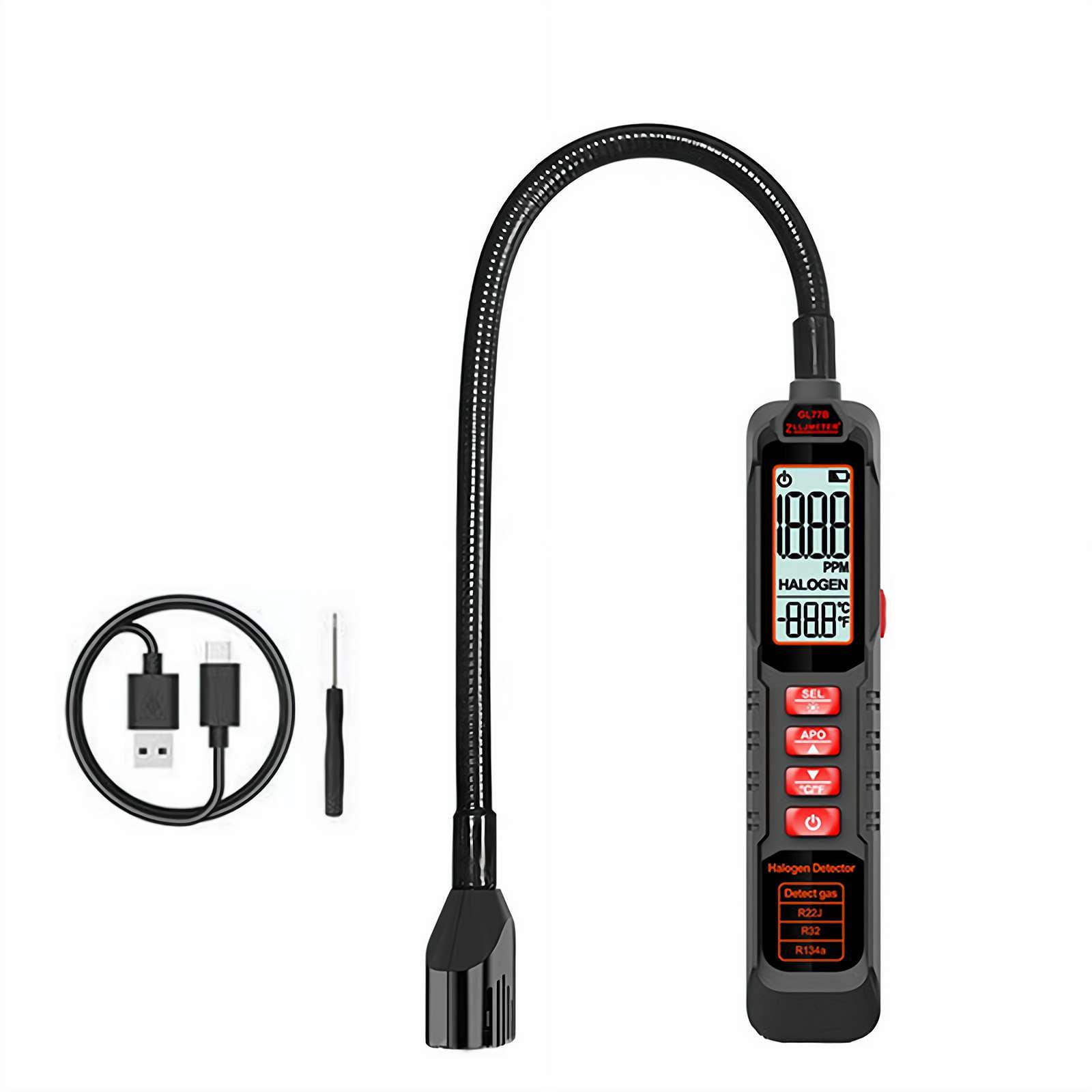 High Sensitivity Freon Leak Detector Halogen Leak Detector Refrigerant ...