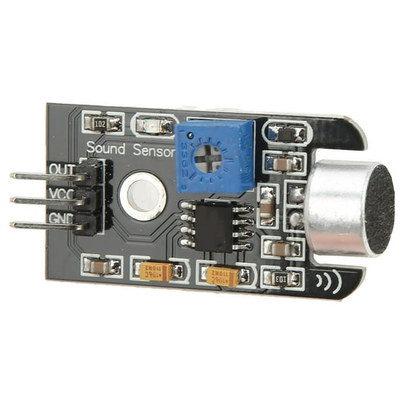 High Sensitivity Microphone Sensor Sound Module 5V Adjustable Gain Analog Output - Walmart.com