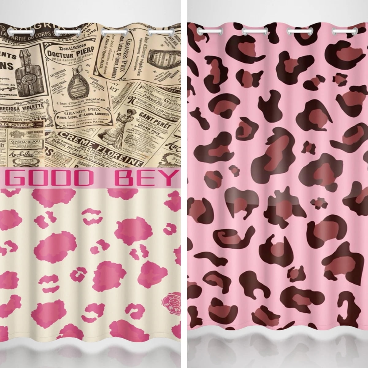 High Shading Leopard Print Zebra Cow Print Sexy Curtain Bedroom Balcony ...