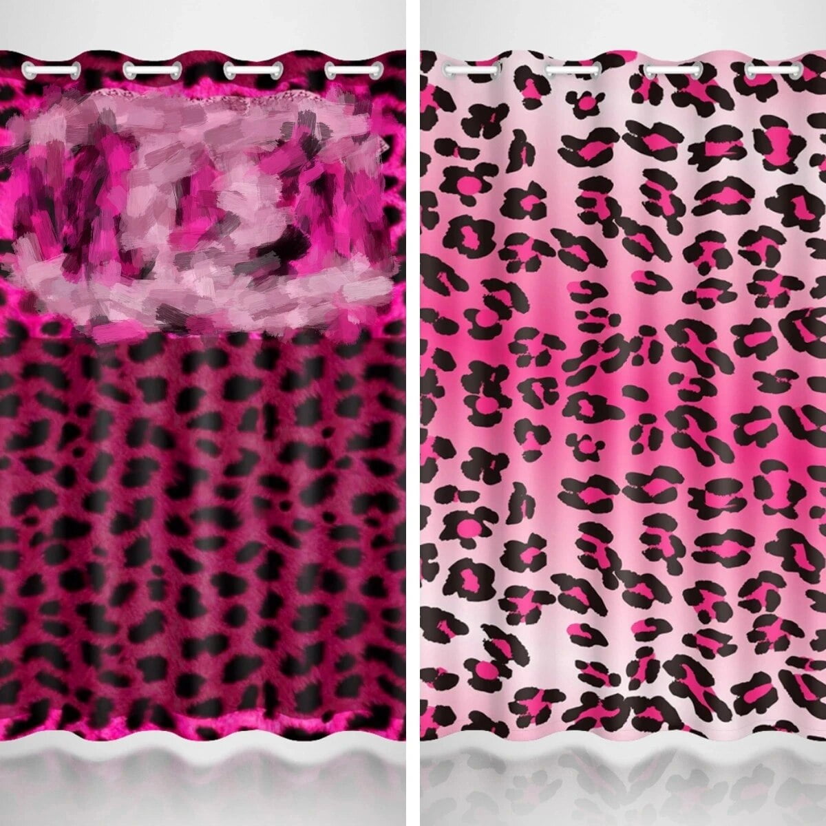 High Shading Print Zebra Cow Print Curtain Bedroom Balcony Floor-to ...