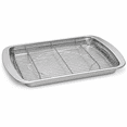 High-Sided Half Sheet Oven Crisping Baking Tray with Rack, Nonstick ...