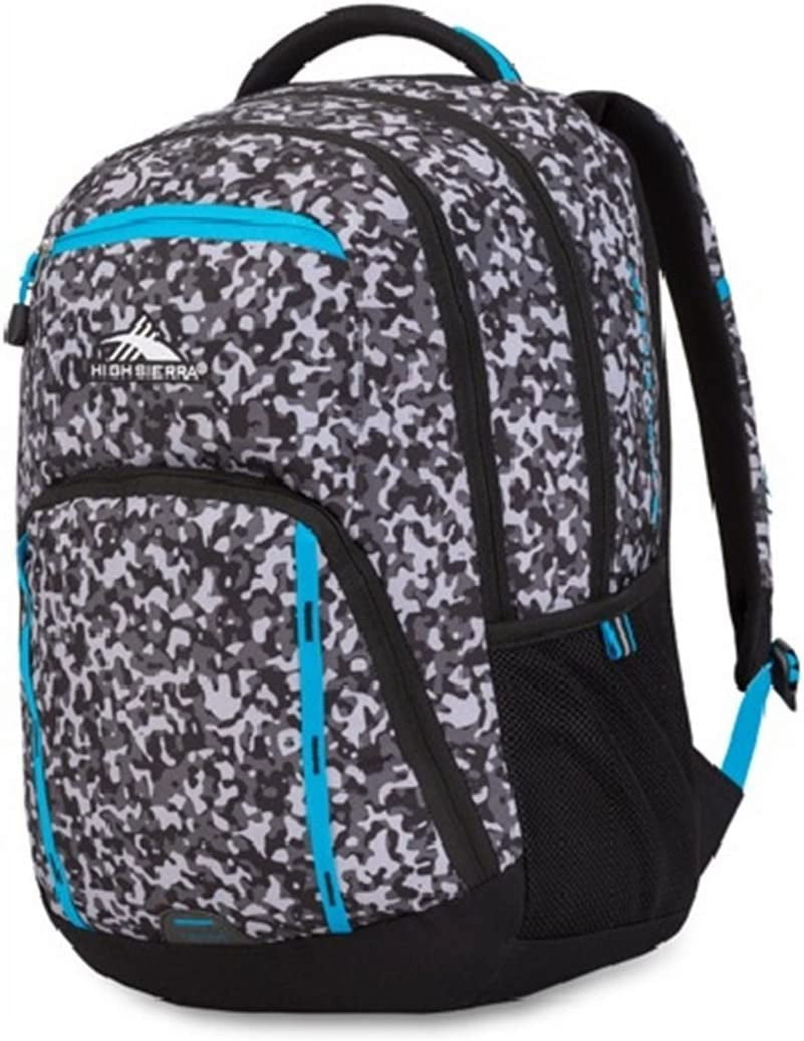 High Sierra Riprap Lifestyle Backpack, Black and White - Walmart.com