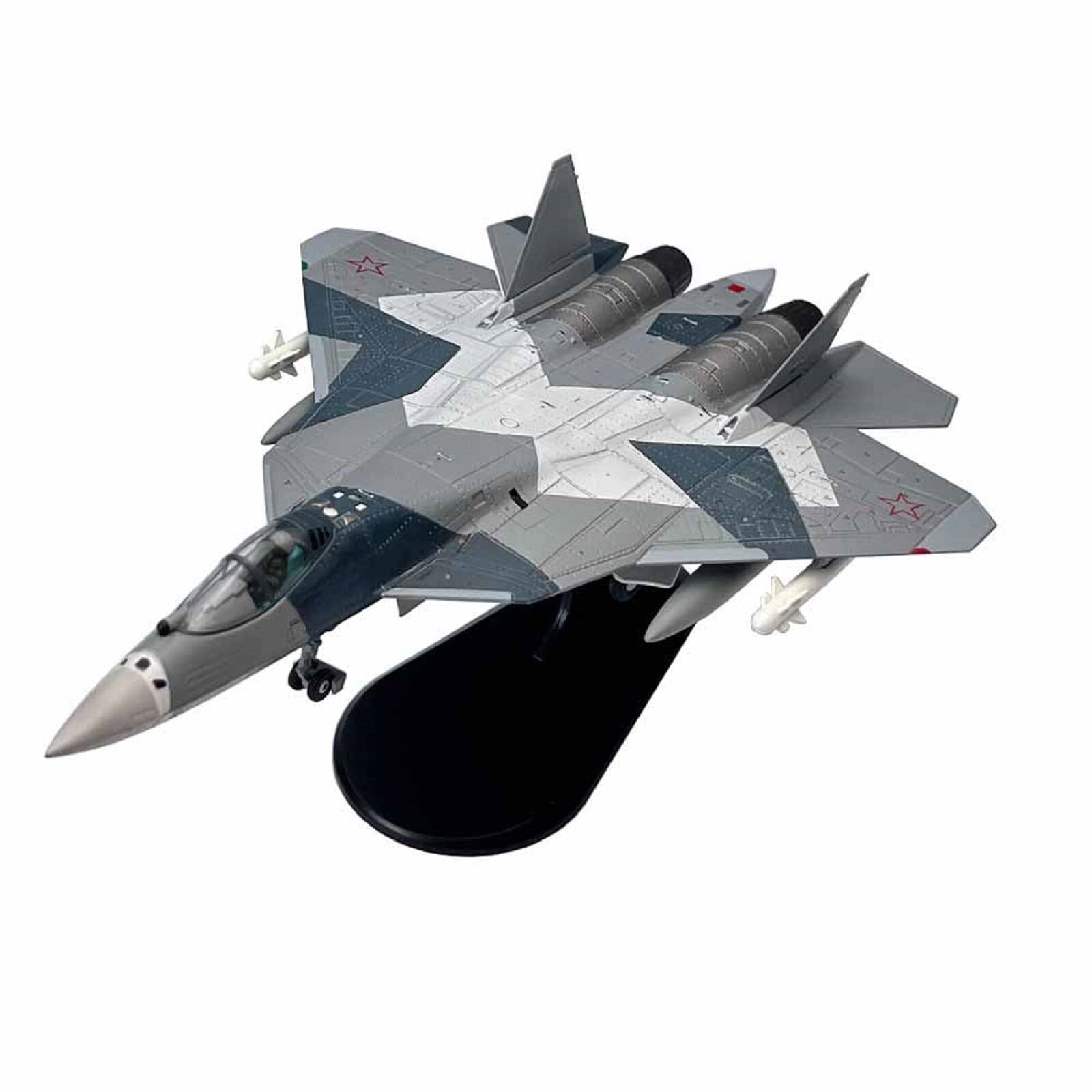 High Simulation 1/100 Russian Su-57 Su57 Stealth Fighter Alloy Aircraft ...