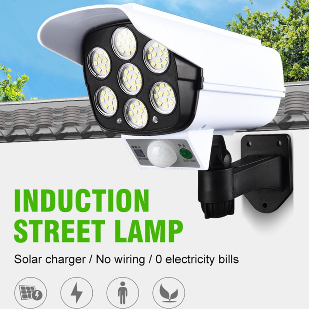 High Simulation Camera Solar Light Motion Sensor Dummy Camera Spotlight ...