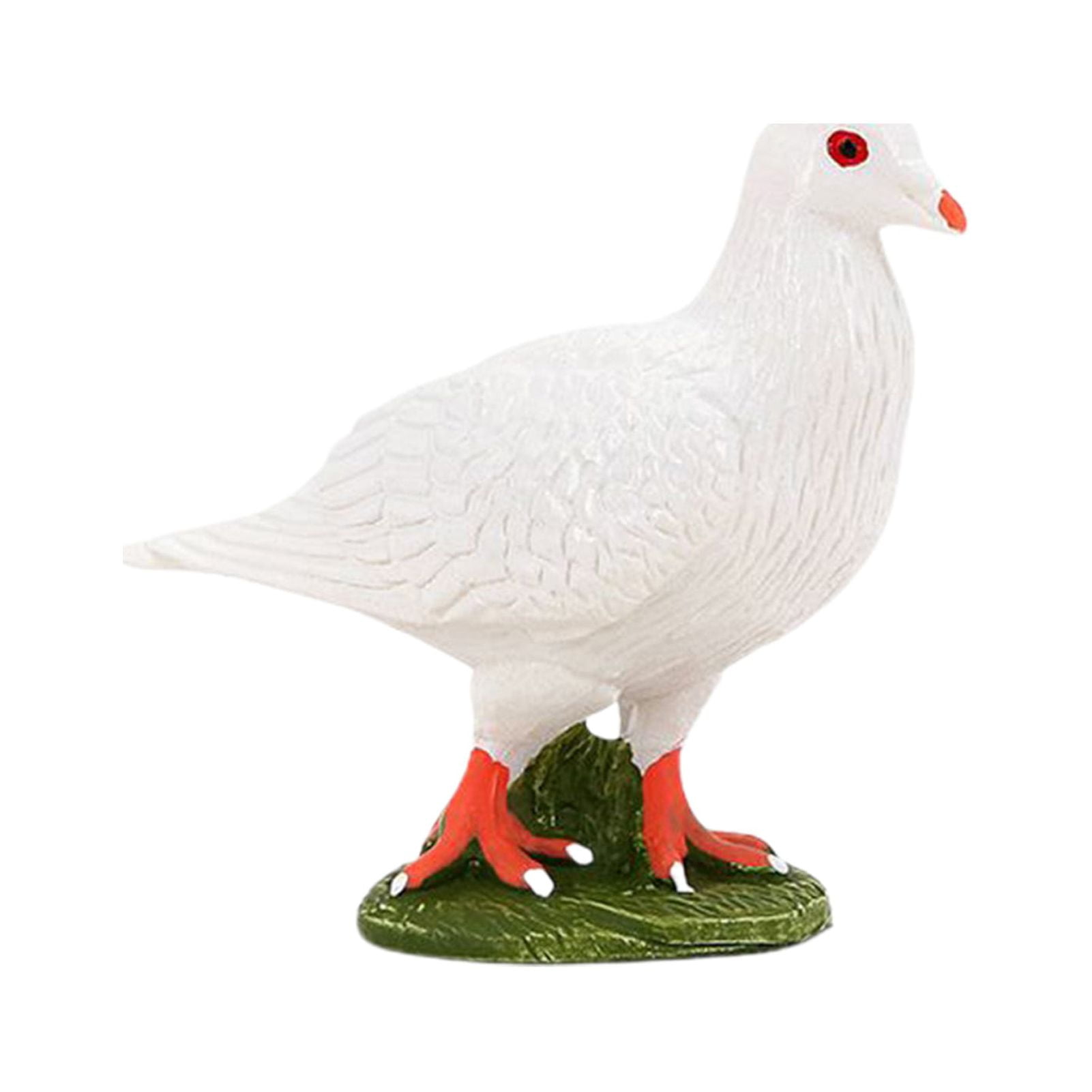 High Simulation Printed Pigeon Figurine Love Peace Pigeon Model Animal ...