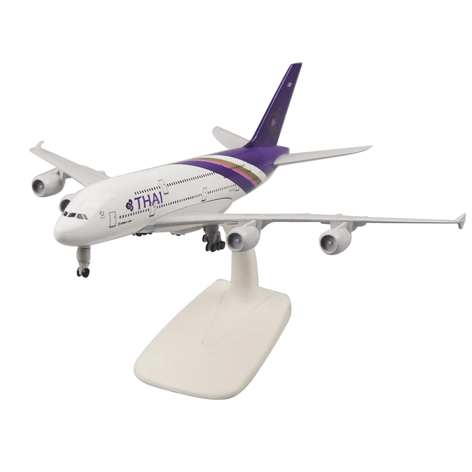 High Simulation Thai Airways A380 Plane Model 1:400 Scale Alloy ...