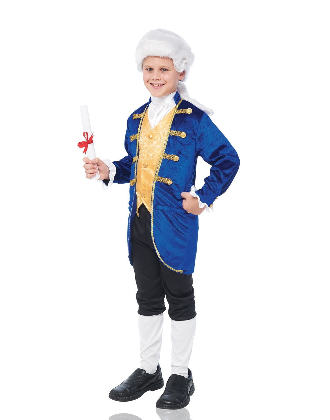 High Society Aristocrat Boys Child Colonial President Costume-M ...