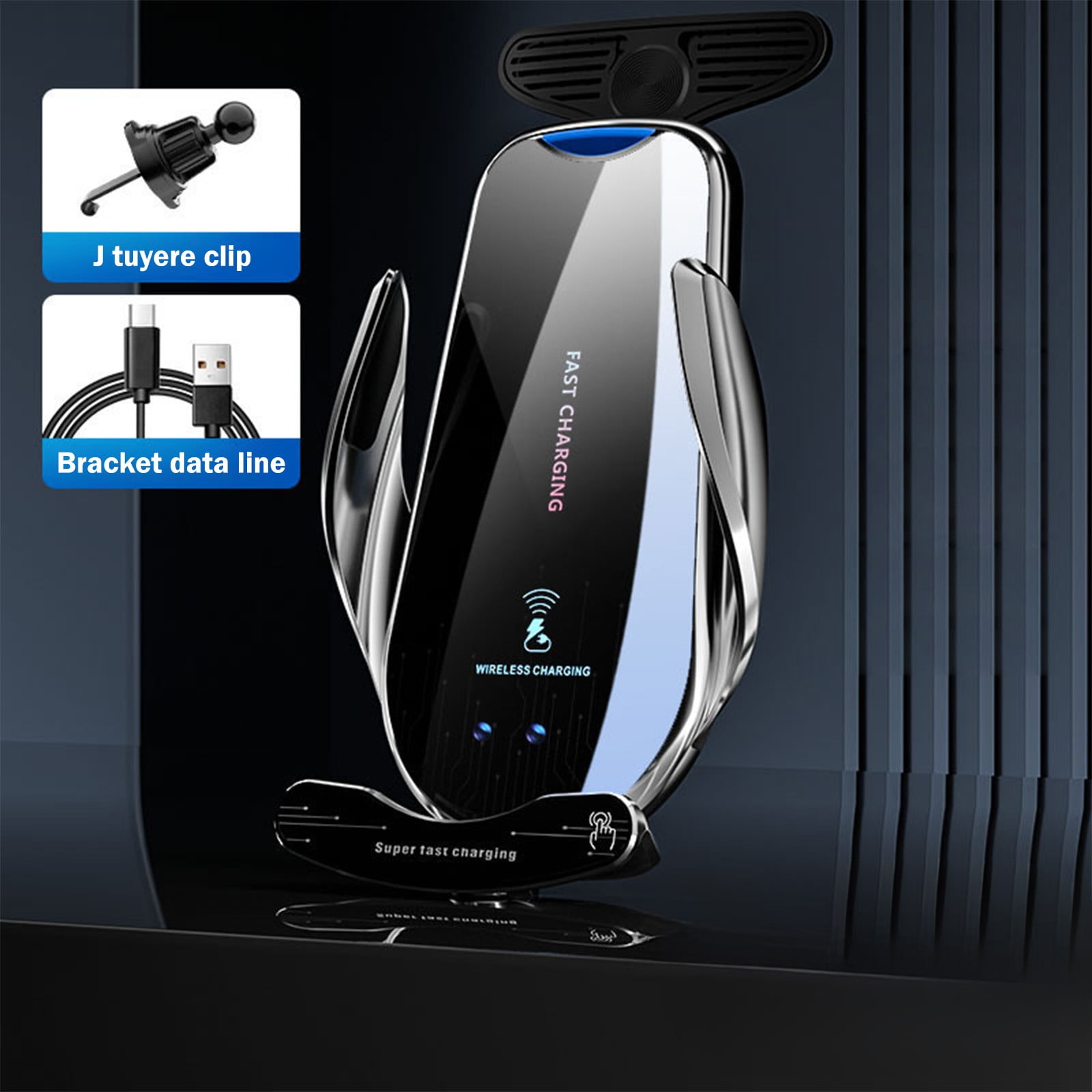 High-Speed 25W Car Mount Magnetic Wireless Fast Charger With Colorful ...