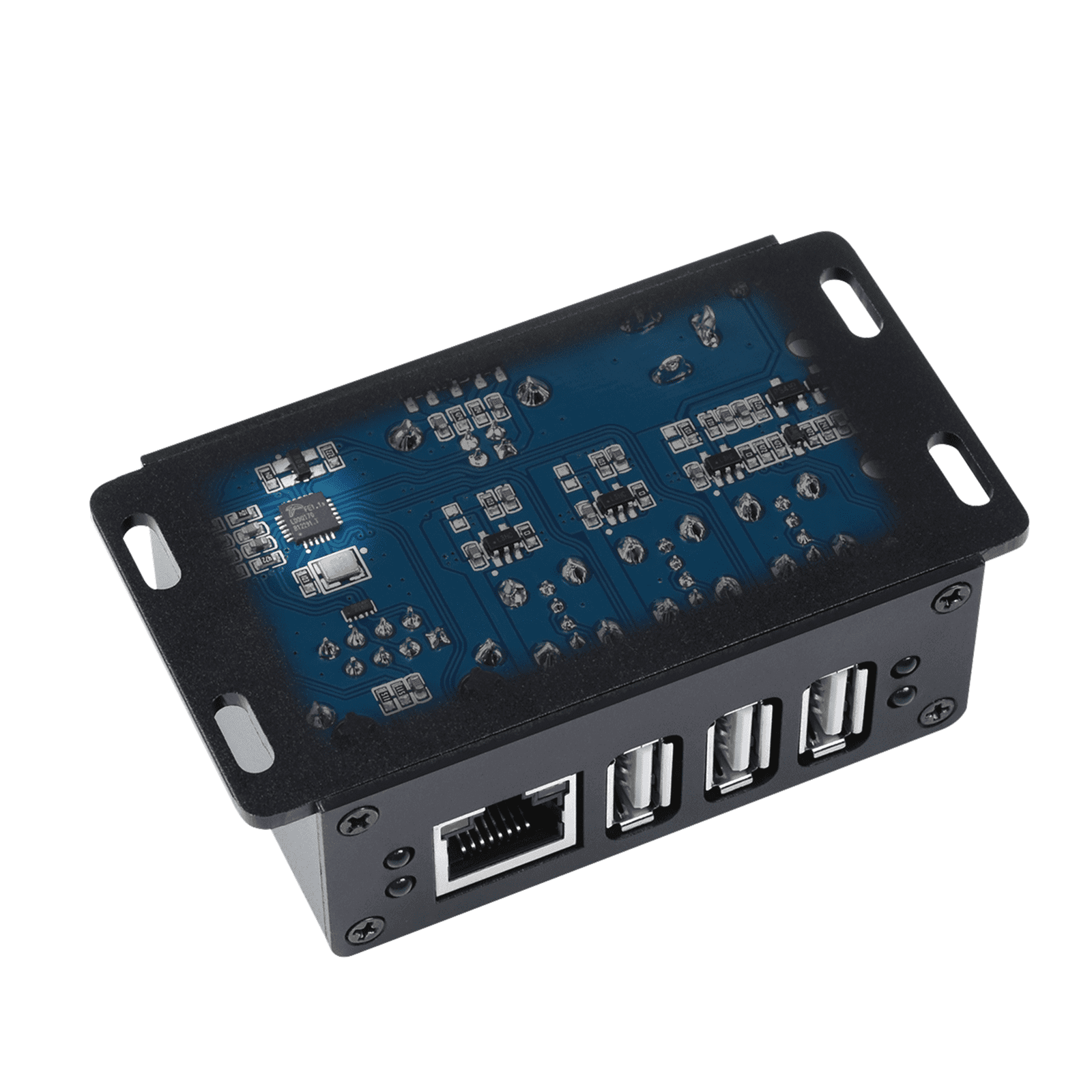 High-Speed 3-Port USB 2.0 Hub with Ethernet Port Over-Voltage ...