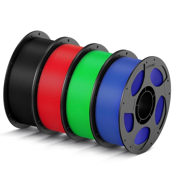 High Speed 3D Printer Filament 1.75mm Bundle, Rapid PLA with Prints ...