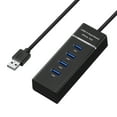 High Speed Universal 4 Port USB 3.0 Multiport Hub Splitter for Desktop ...