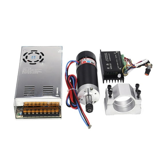 High Speed 500W Brushless ER11 Spindle Motor + 55mm Clamp Bracket ...