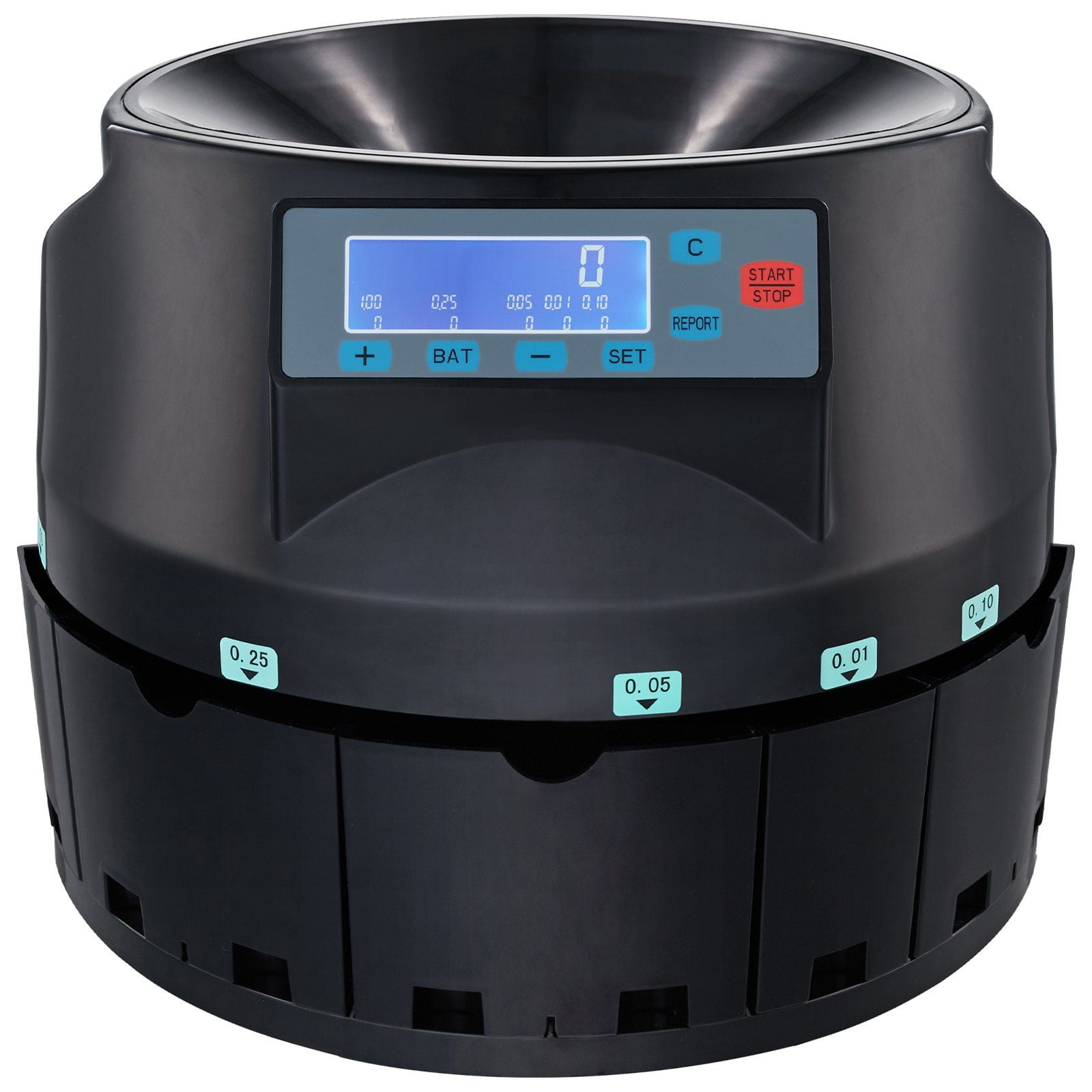 High-Speed Coin Counter & Sorter - 300 Coins/min, Wrapper Roller, LCD ...